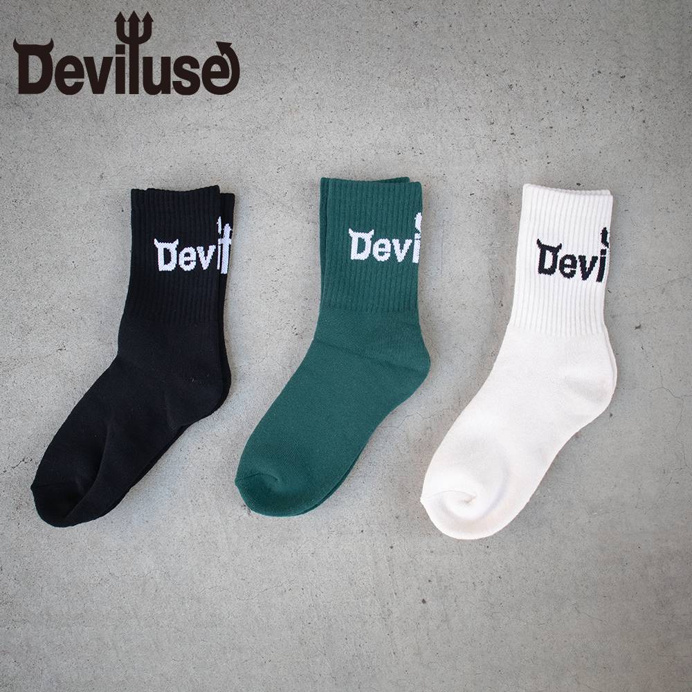 Deviluse Logo Socks ソックス 靴下 Socks デビルユース フリーサイズ – Atomicdope