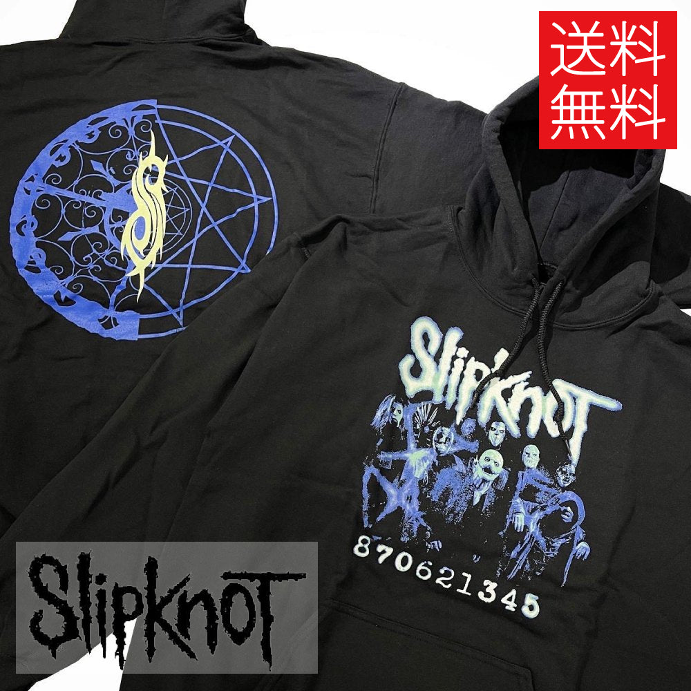 【送料無料】SLIPKNOT BAND PHOTO ライセンス オフィシャル プルオーバーフーディー パーカー ブラック 公式 黒 半袖 H ...